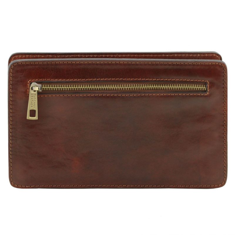 Exclusive Leather Handy Wrist Bag for Men - Denis - Domini Leather