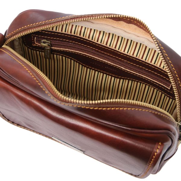 Leather Handy Wrist Bag for Men - Ivan - Domini Leather