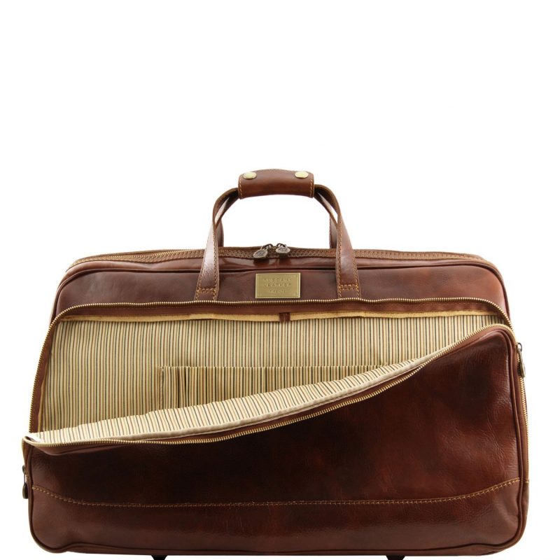 Trolley Leather Bag - Small Size - Bora Bora - Domini Leather