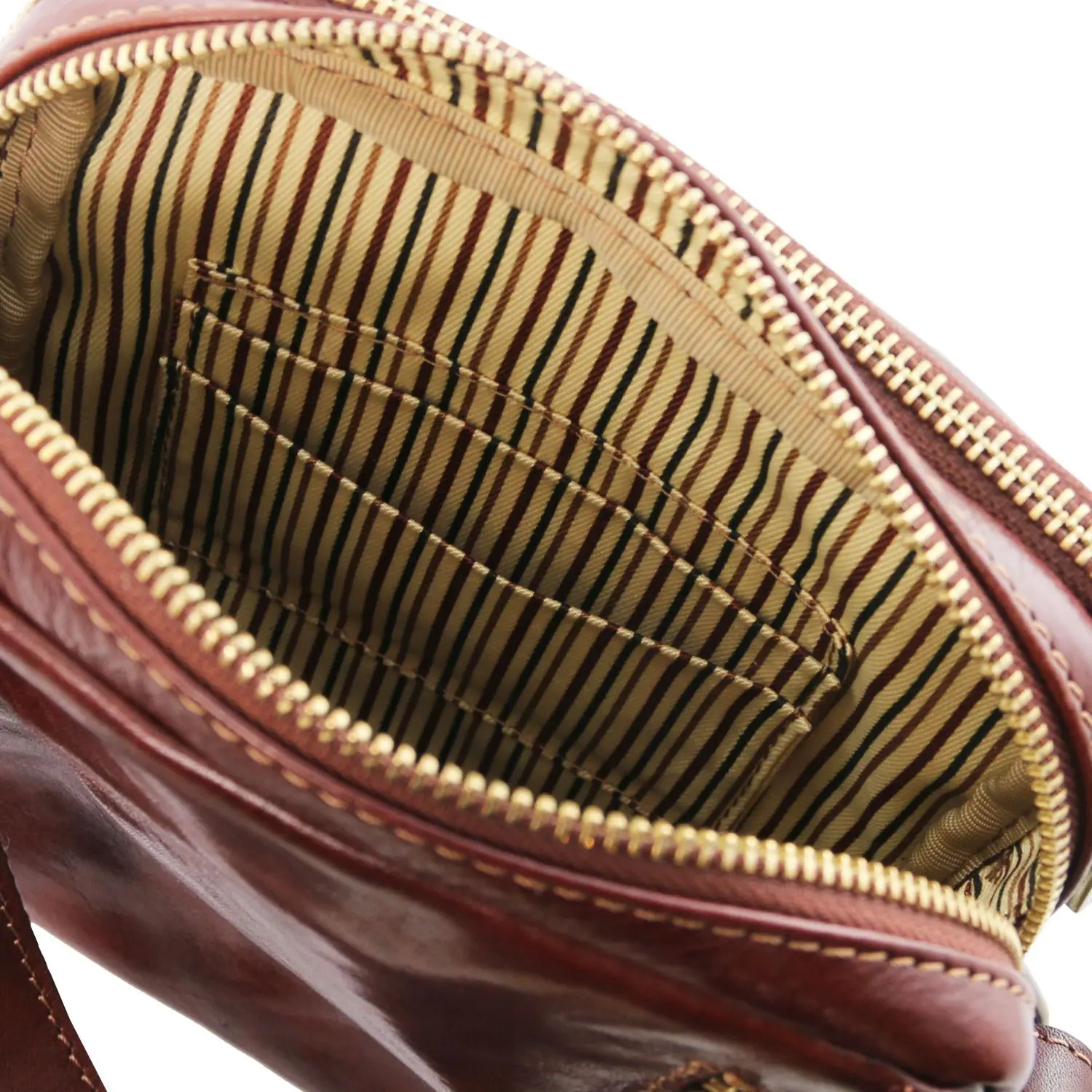 Leather Crossbody Shoulder Bag - Larry - Domini Leather