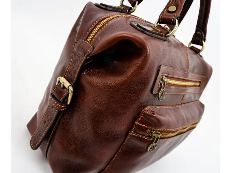 Leather Duffle Bag – East of Eden - Domini Leather