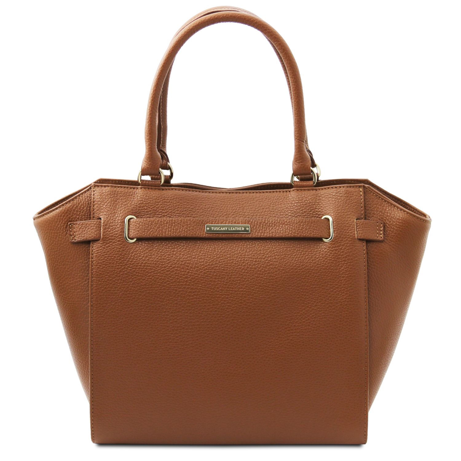 Leather Shopping Tote Handbag - Clara - Domini Leather